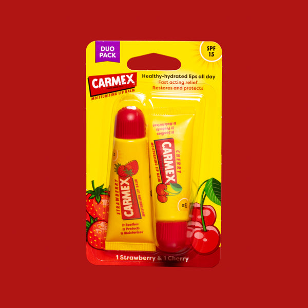 Strawberry and Cherry Tube Duo Pack With SPF15 - CARMEX
